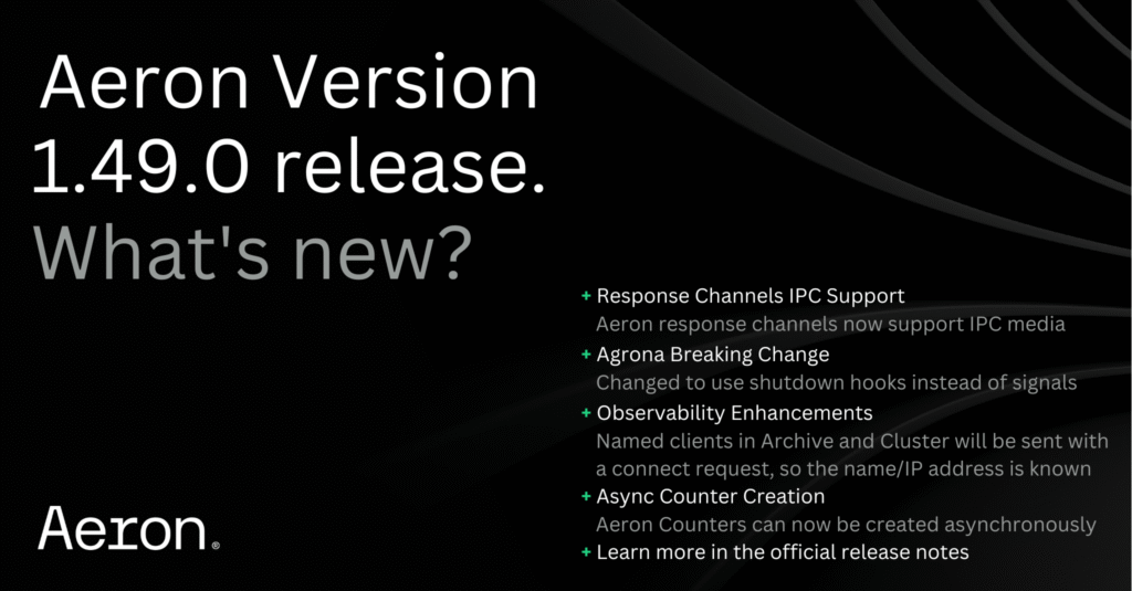Aeron v1.49.0 Released